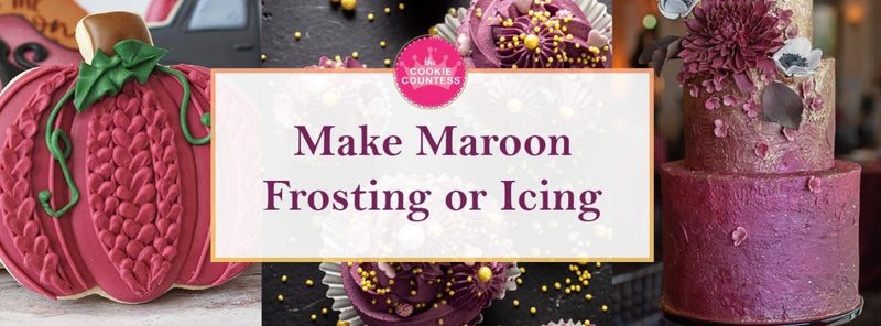 how to make maroon icing